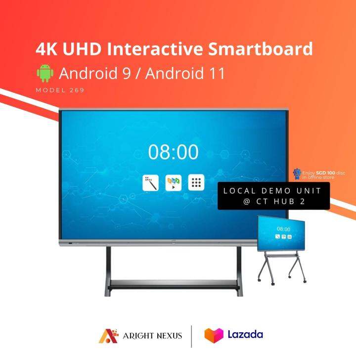 Aright 4K UHD Multi-Functional Interactive Smartboard(Model 269) All-in ...