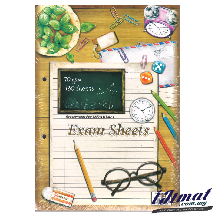 SBS 48070 Exam Sheets / Kertas Kajang Testpad 70gsm 70g 480 sheets 480 ...