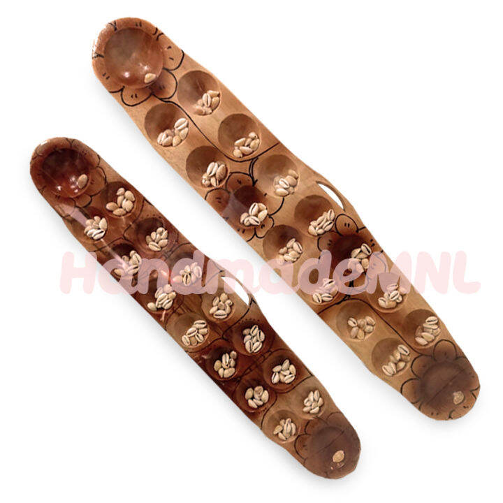 Sungka Sungkaan With Free Sigay Shells Wood Sungka Sowing Game ...