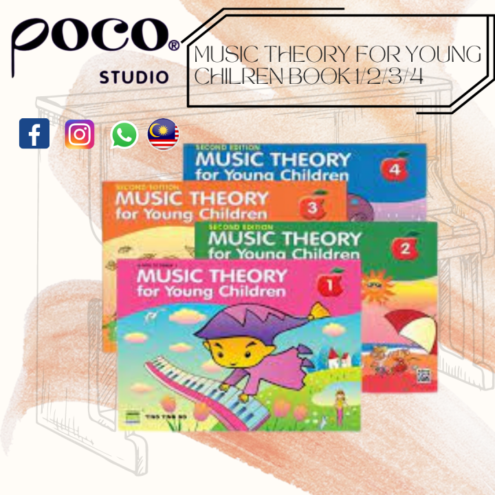 ☆POCO STUDIO ☆MUSIC THEORY FOR YOUNG CHOLREN BOOK 1 2 3 4 | Lazada