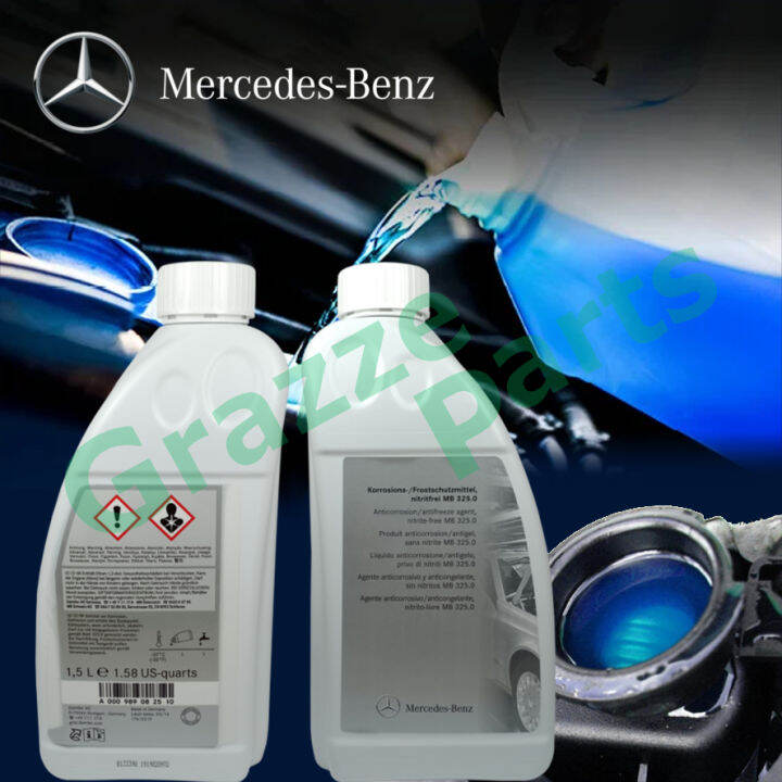 (1.5L) 100% Original Genuine Mercedes Benz Blue Radiator Coolant 325.0 ...