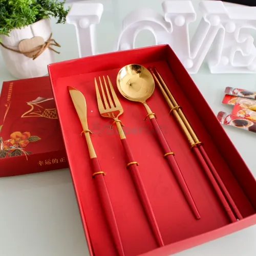 Luxury Cutlery Set Rose Gold color gift Set Kutleri Sudu Garfu | Lazada