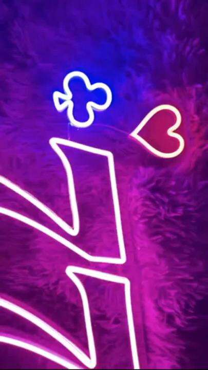 Custom Wedding Table Neon Sign With HolderStand Free Standing Neon Sign ...