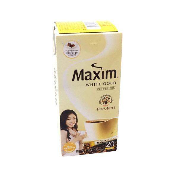 Maxim White Gold Instant Coffee Mix Korean Style Dessert Drinks Milk ...