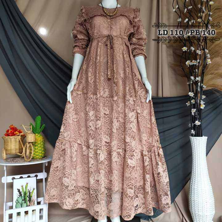 PRINCESS MAXI DRESS MUSLIM BRUKAT LD110 / BURKAT IMPORT / BURKAT VIRAL ...