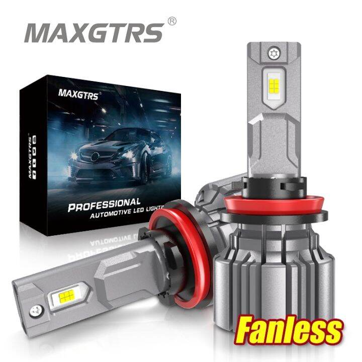 MAXGTRS 2xS6 H8 H11 HB4 9006 Fanless Led Bulb Fog Light 70W H7 H4 9005 ...