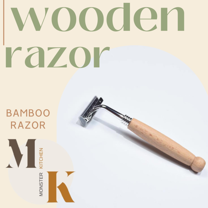 Eco Friendly Wooden Bamboo Light Wood Shaver Razor Blade | Lazada PH