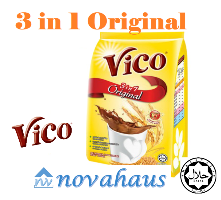 Vico 3 in 1 Original Chocolate Malt Drink (18’s x 32g) | Lazada
