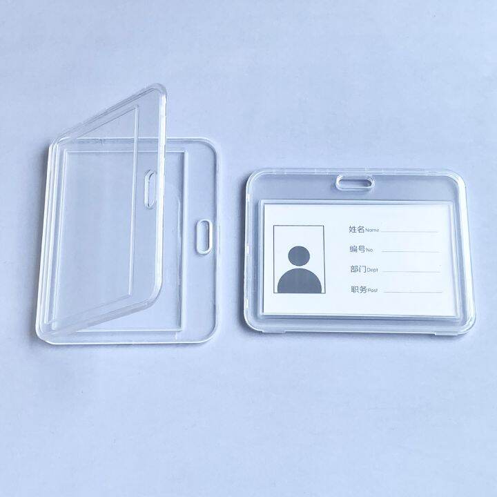 Transparent Horizontal ID card cover ID card holder | Lazada PH