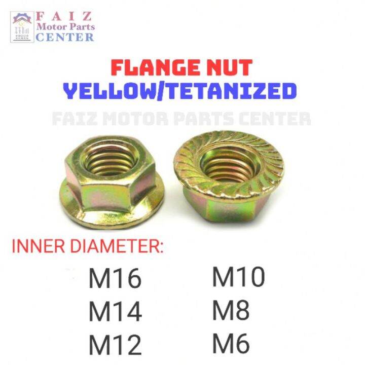 FLANGE NUT PLATED M12/12mm | Lazada PH