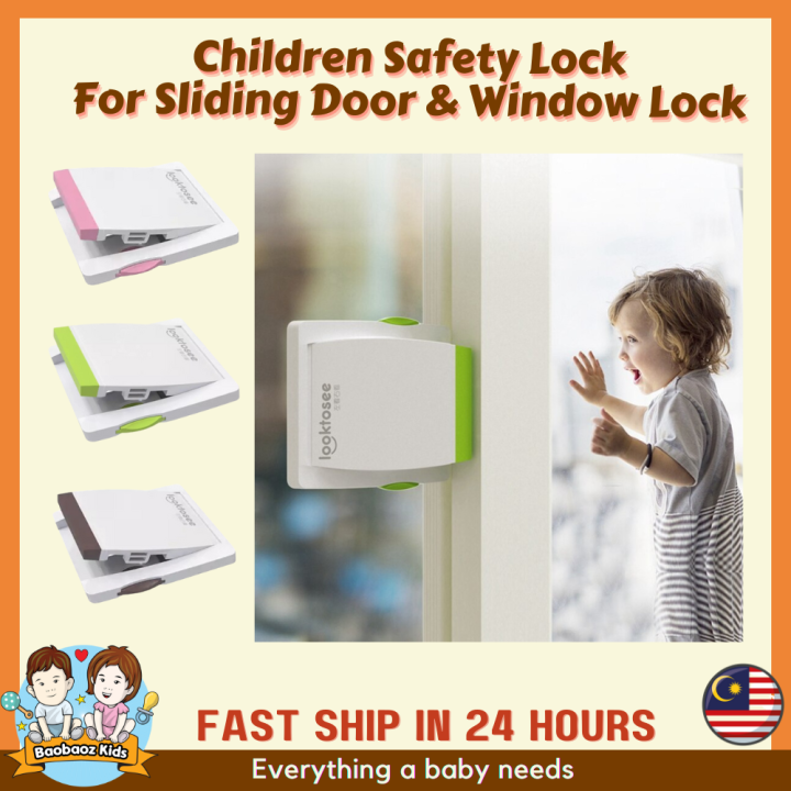 Baobaoz Child Baby Safety Lock For Sliding Door & Window Lock | Lazada