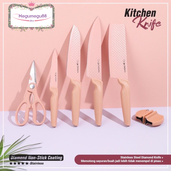 STEIN PATENT DIAMOND KNIFE/KNIFE 6 IN 1 SET/NON STICK KNIFE/COATING ...