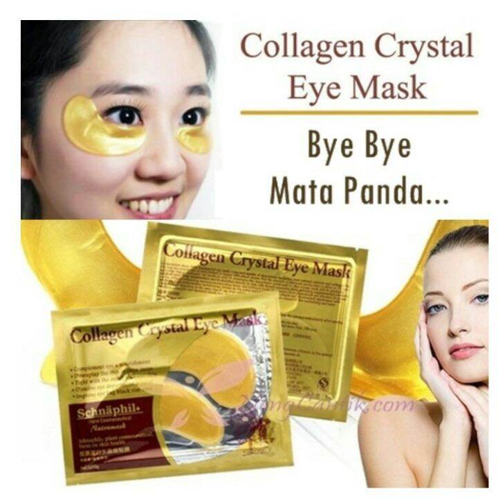 [1 box] Collagen Crystal Eye Mask - Gold Eye Masker Mata - 10pcs ...