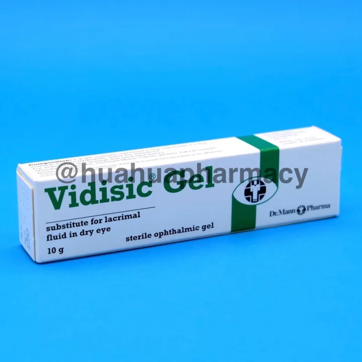 Vidisic Gel วิดิสิคเจล เจลป้ายตา ตาแห้ง น้ำตาเทียม รูปแบบเจลป้ายตา (1 หลอด = 10 กรัม) HuaHua ...