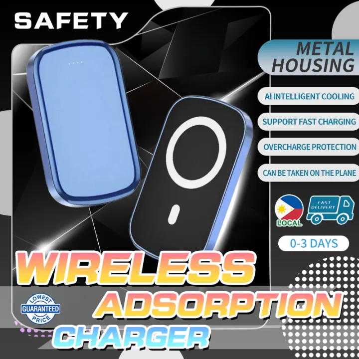 COD 10000mAh Magnetic PowerBank 15W Fast Wireless charging iphone 12 12 ...