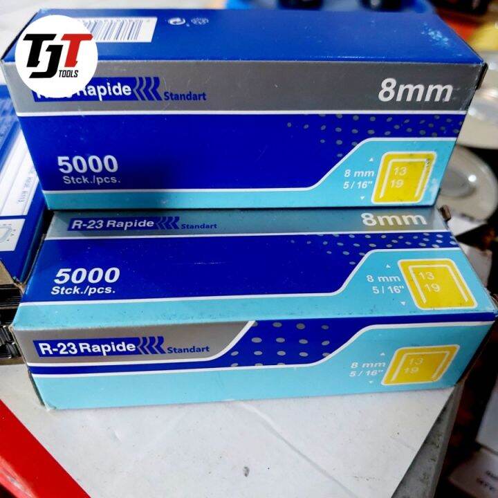 Isi stapler 13/8 benz werkz staples tembak angin 5000 pcs isi staples ...