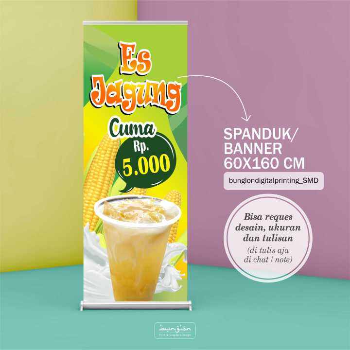 Spanduk Banner Es Jagung | Lazada Indonesia