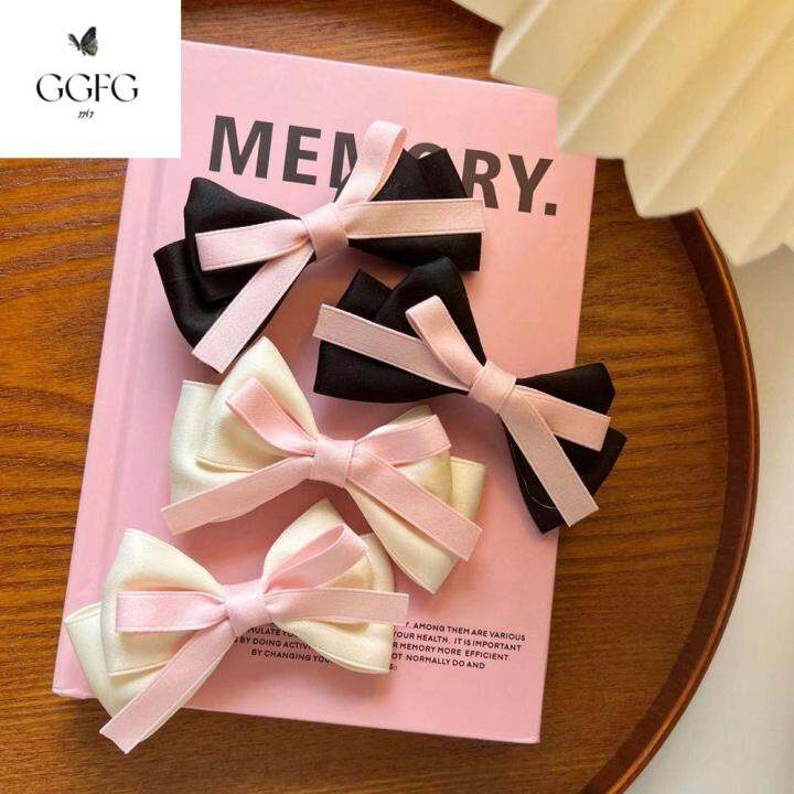 GGFG กิ๊บติดผม สไตล์เกาหลีแบบ หวานหวานแหววว ริบบิ้นสำหรับเด็ก โบว์น๊อต ...