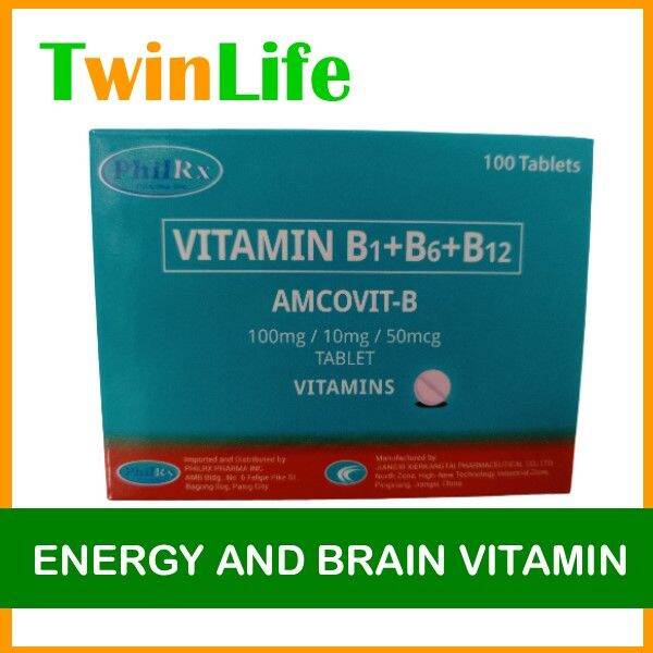 Amcovit B Vitamin B1+B6+B12 Complex 100mg/10mg/50mcg Tablet | Lazada PH