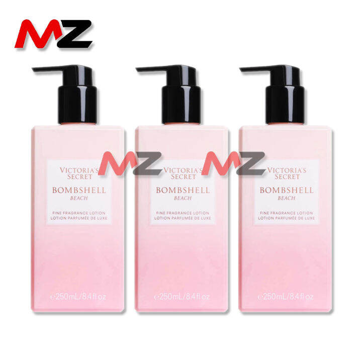 ( SET OF 3 ) Victoria's Secret Bombshell BEACH Fine Fragrance Lotion 8. ...