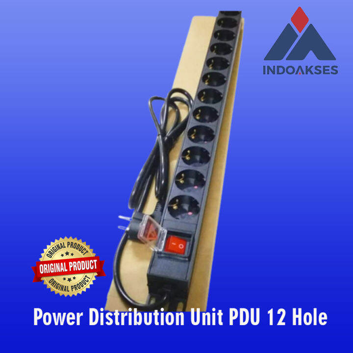 Power Distribution Unit PDU 12 Port Hole Cable Switch ON OFF Rackmount | Lazada Indonesia