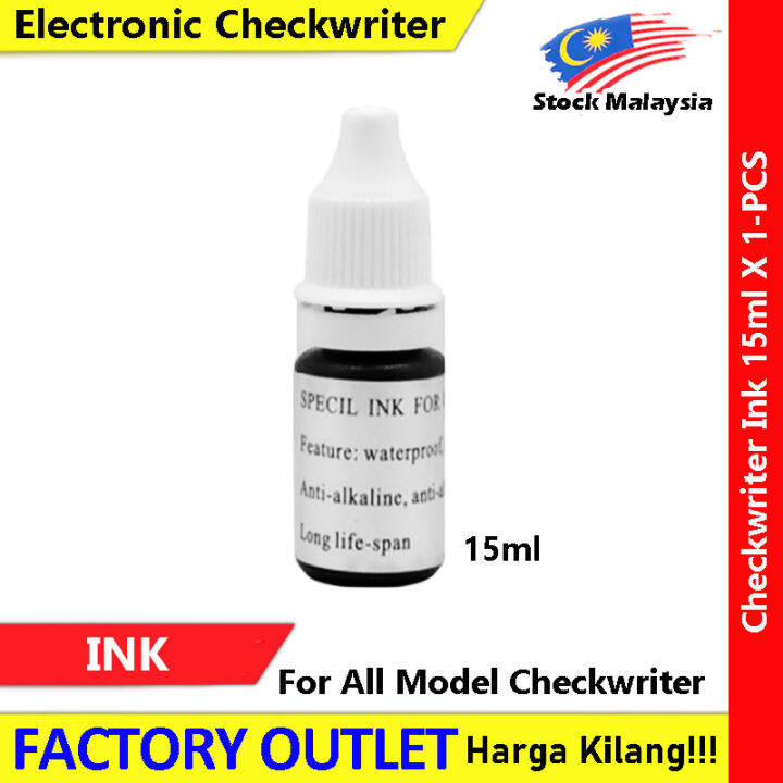 Cheque Writer Refill Ink / Electronic Checkwriter Refill Ink | Lazada