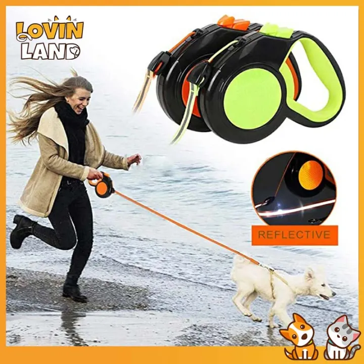 Lovinland 3/5/8M Dog Leash Automatic Dog Traction Rope Telescopic ...