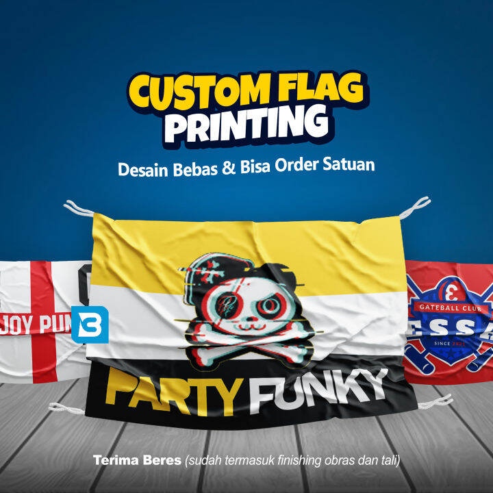 Cetak Bendera / Custom Flag Printing Murah | Lazada Indonesia