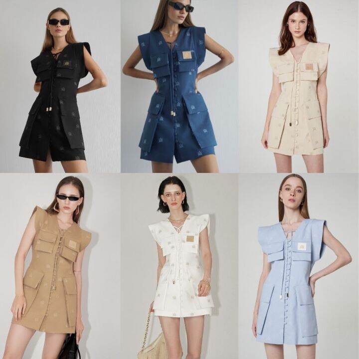 WACAY - Ivy Dress (Monogram) เดรส มี 6 สี | Lazada.co.th