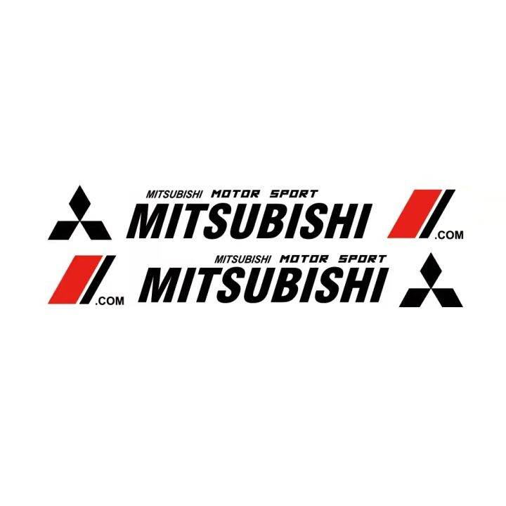 2pcs Mitsubishi Car Racing Development Sticker Decals | Lazada PH