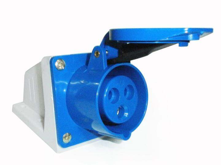 CEE 113 16A 3 PIN INDUSTRIAL WALL SOCKET (BLUE) IP44 | Lazada