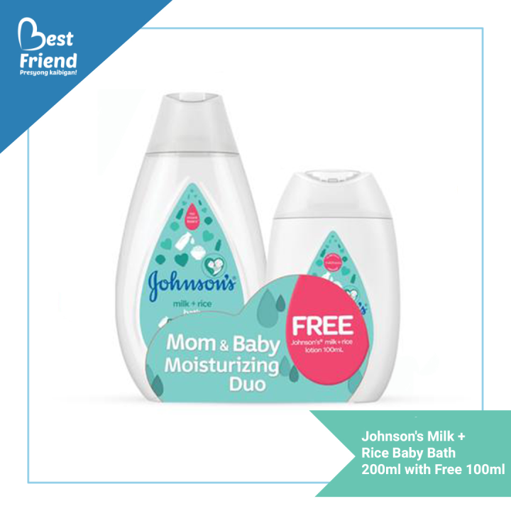 Johnson's® Milk + Rice Baby Bath 200ml with Free 100ml | Lazada PH