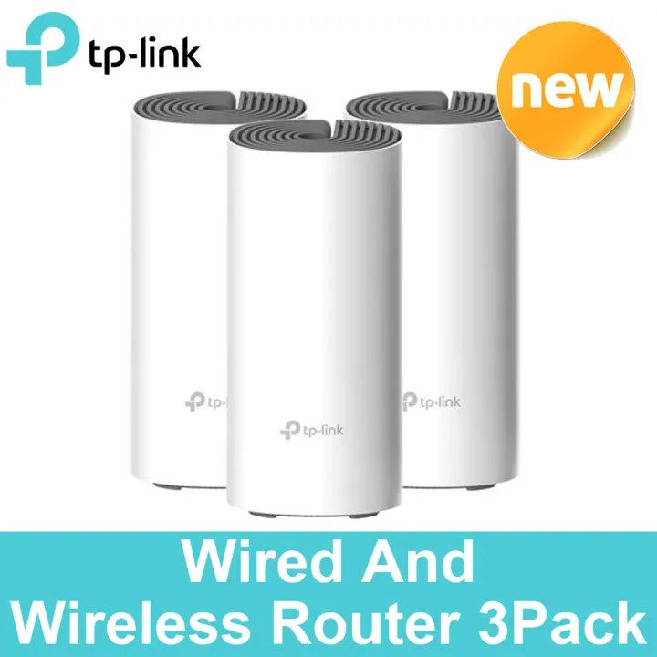 Tp-link Deco E4 Wired and Wireless Wifi Router Dual Band Wi-Fi 3 Pack | Lazada PH