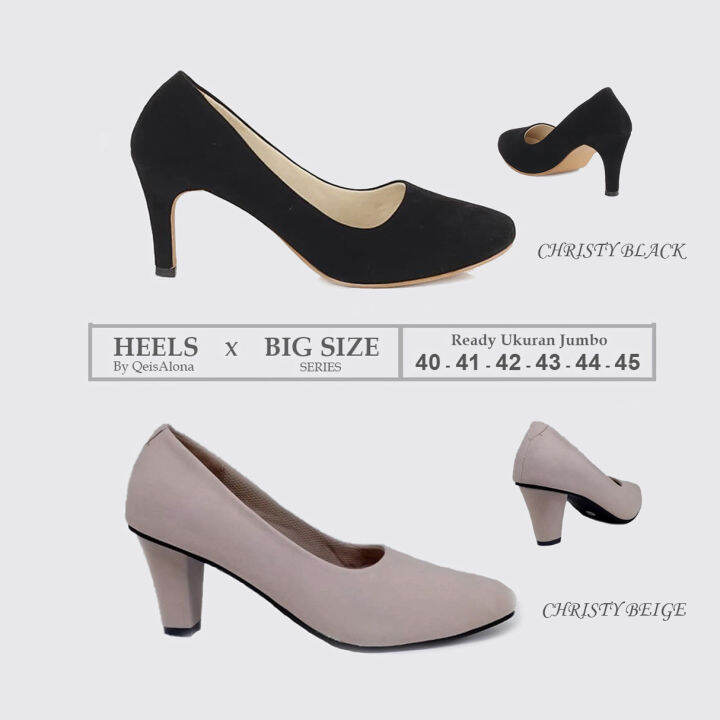 CHRISTY X AURRA PREMIUM | Sepatu Wanita Artis Big Size Branded / Heels ...