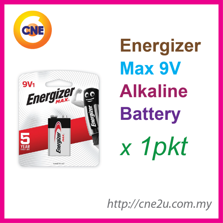 ENERGIZER Max 9V Battery Alkaline Battery 1pcs/pack | Lazada