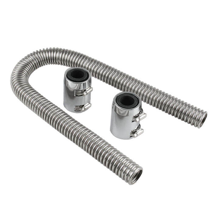 CCPlanet 36 Inch Polished Stainless Steel Universal Radiator Hose with ...