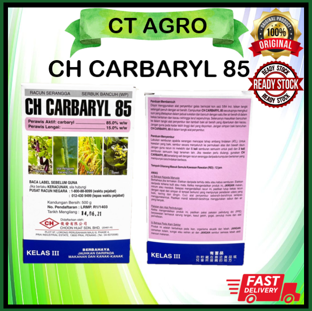 CH CARBARYL 85 Racun Serangga 500g Ready Stock Serbuk Bancuh Carbaryl ...