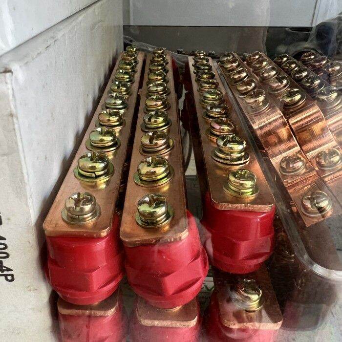 Nol klem arde busbar tembaga merah 2 x 20 2x20 mm 10 baut | Lazada ...