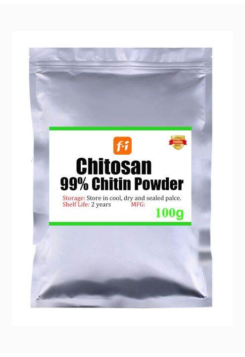 100-1000G, Food Grade High Quality 99% Chitosan Powder, Antibacterial ...