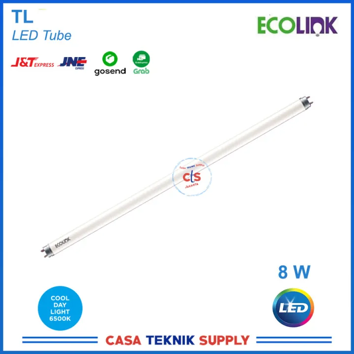 Lampu TL LED Tube Ecolink T8 8 Watt 600mm 8W 8 W 8Watt | Lazada Indonesia