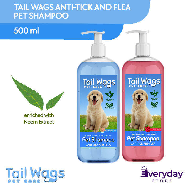 Tail Wags Anti Tick Pet and Flea Shampoo with Neem Extract 500ml ...