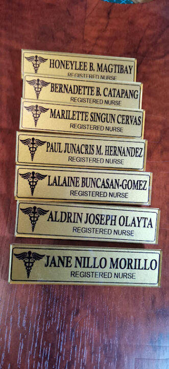 Custom Acrylic Name Plate PIN/Magnetic | Lazada PH