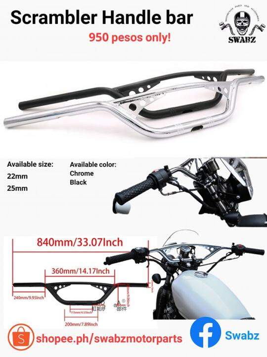 Scrambler handle bar for Classic motorcycle | Lazada PH