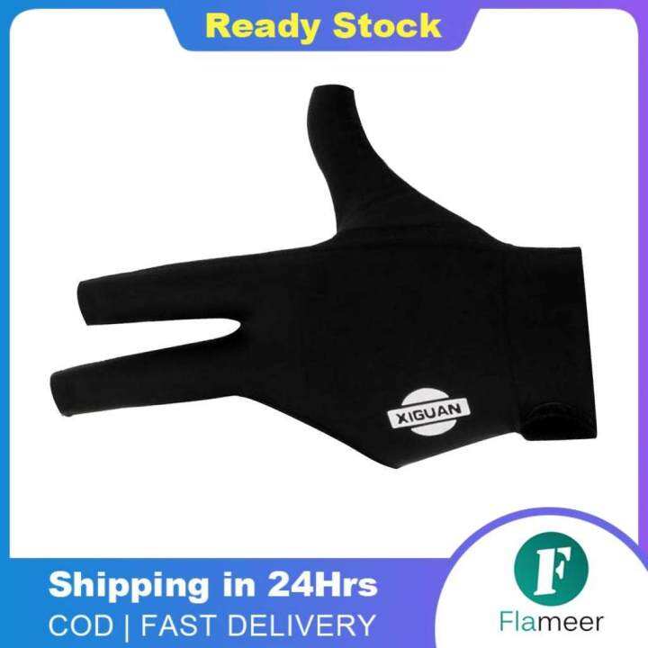 Flameer 3-Finger Professional Elastic Snooker Pool Billiard Glove Left ... Flameer 3-Finger Professional Elastic Snooker Pool Billiard Glove Left ...