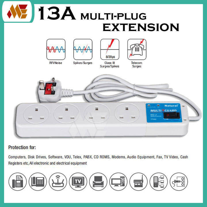 Premium 2400Watt 2 in 1 Multi Voltage Guard / Volt Guard 13A with ...