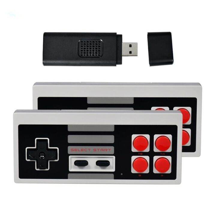 DOU Video Game Console Stick 8 Bit Wireless Controller Built-in 620 NES ...