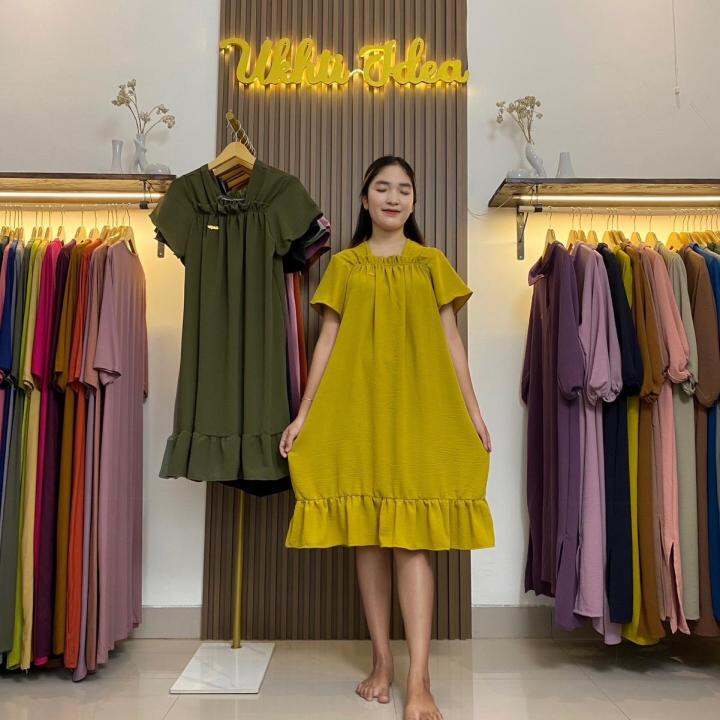 DASTER LAILA PENDEK | DASTER FUJI | DASTER PAULA CRINKLE AIRFLOW LD 120 ...