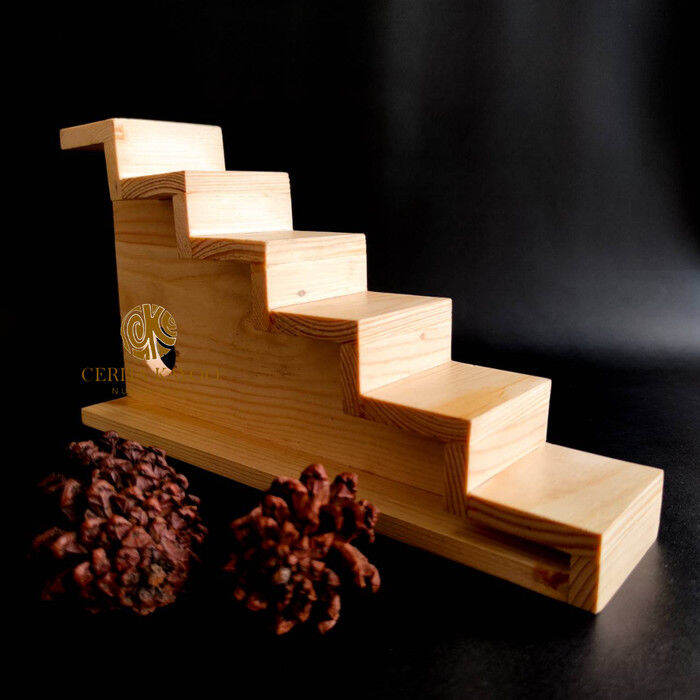 Tangga sushi kayu Rak Sushi Kayu Display Rak Sushi (FREE Request Logo ...