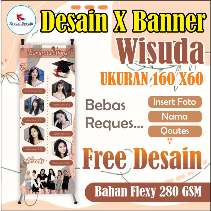 x banner wisuda 160 x 60 cm | Lazada Indonesia