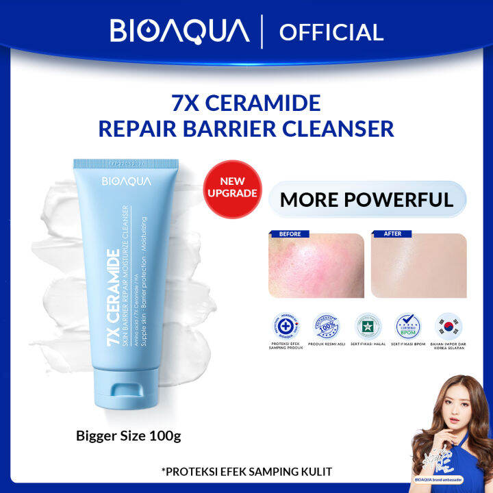 BIOAQUA 7X Ceramide Skin Barrier Repair Moisturize Cleanser 100g ...